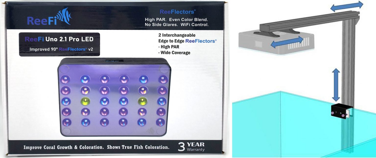 ReeFi Uno 2.1 Pro with ReeFi Tank Mount Kit – ReeFi Lab